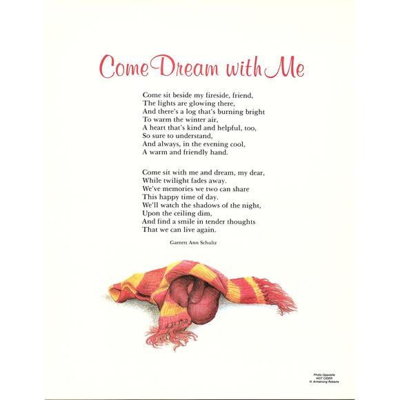 None | Other | Come Dream With Me Garnett Ann Schultz 98s Poem Retro ...